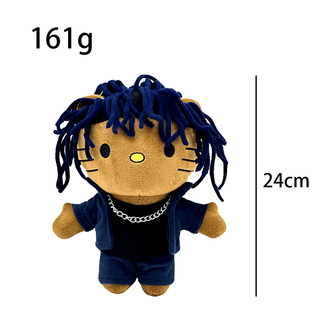 8.6" Hello Kity Plush Doll Rapper Anime Plush Toy Stuffed Doll Soft ...