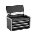 8.6-inch Portable Metal Tool Box with 3 Drawers, Heavy Duty Tool ...