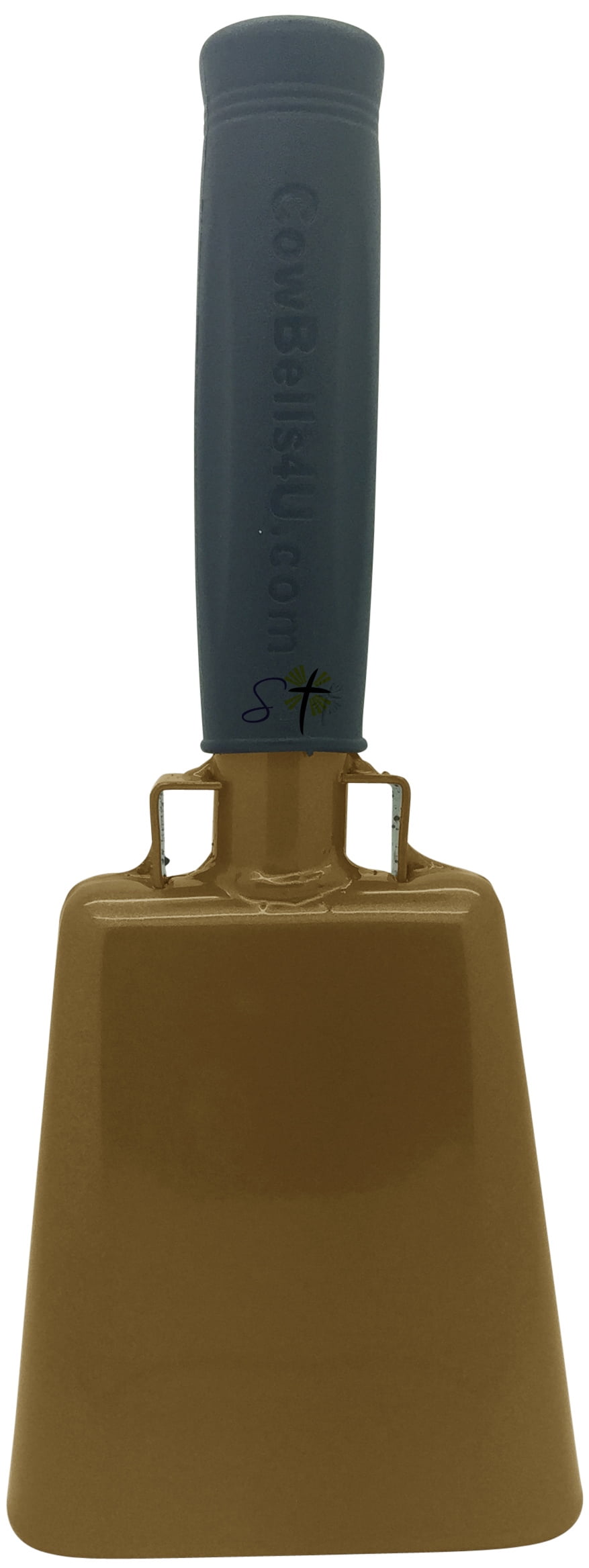 8.6 inch gold bell black handle cowbell with stick grip handle used for ...