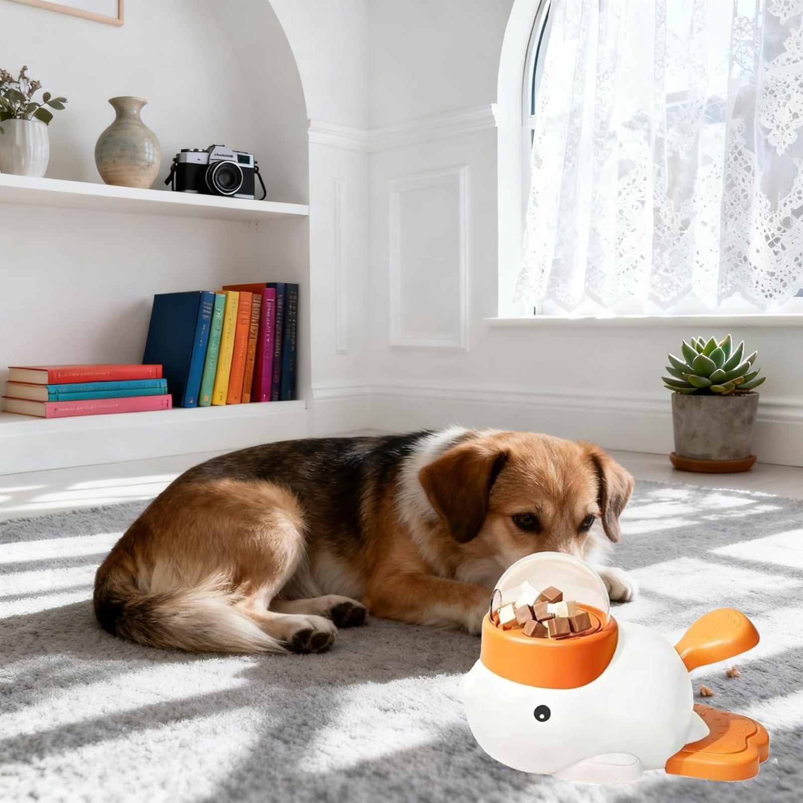 8.66 Inch Slow Feeder Dog Bowl, Interactive Pet Feeder for Fast Eaters ...