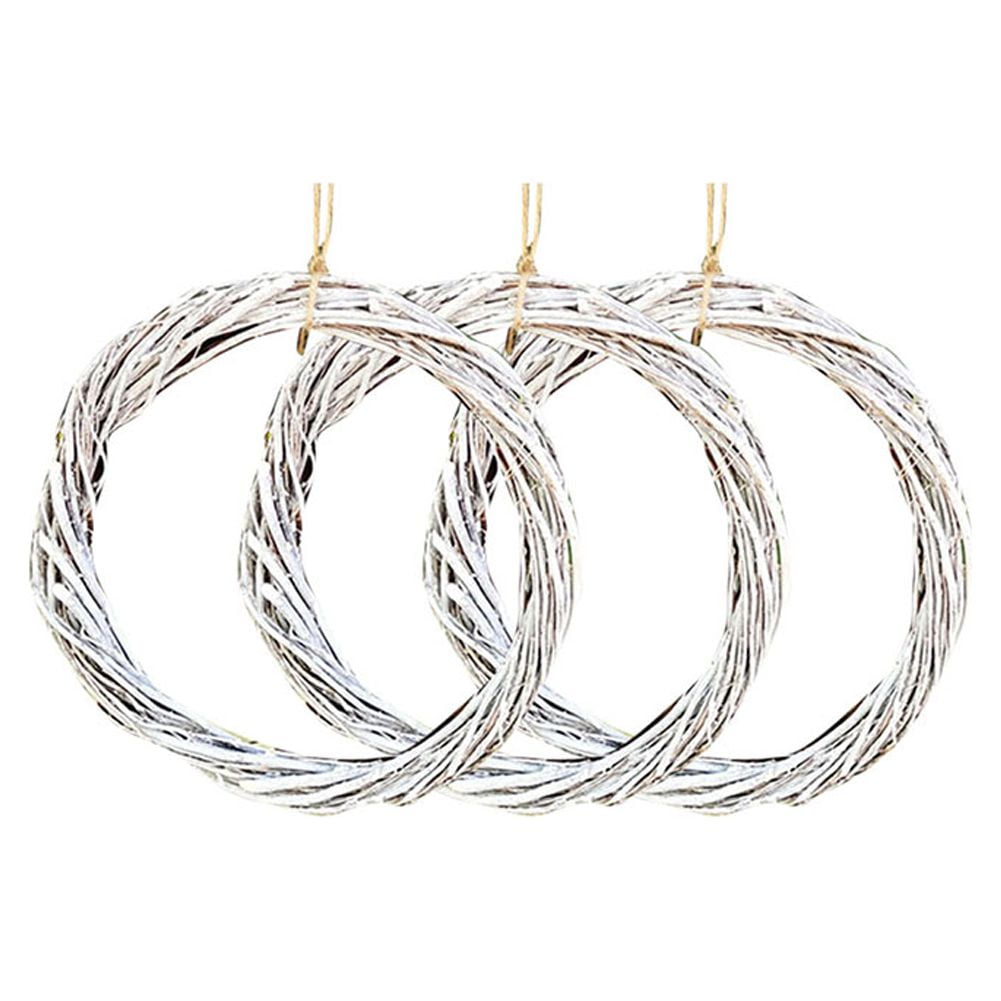 8.66 inch Willow Rattan Wreath 3pcs,Rattan Wreaths for Crafts,Vine ...