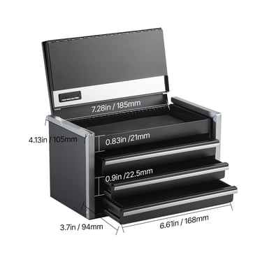 RKI MTB60-1NM Single Lid Steel Chest Tool Box for 8 ft. Beds, White ...