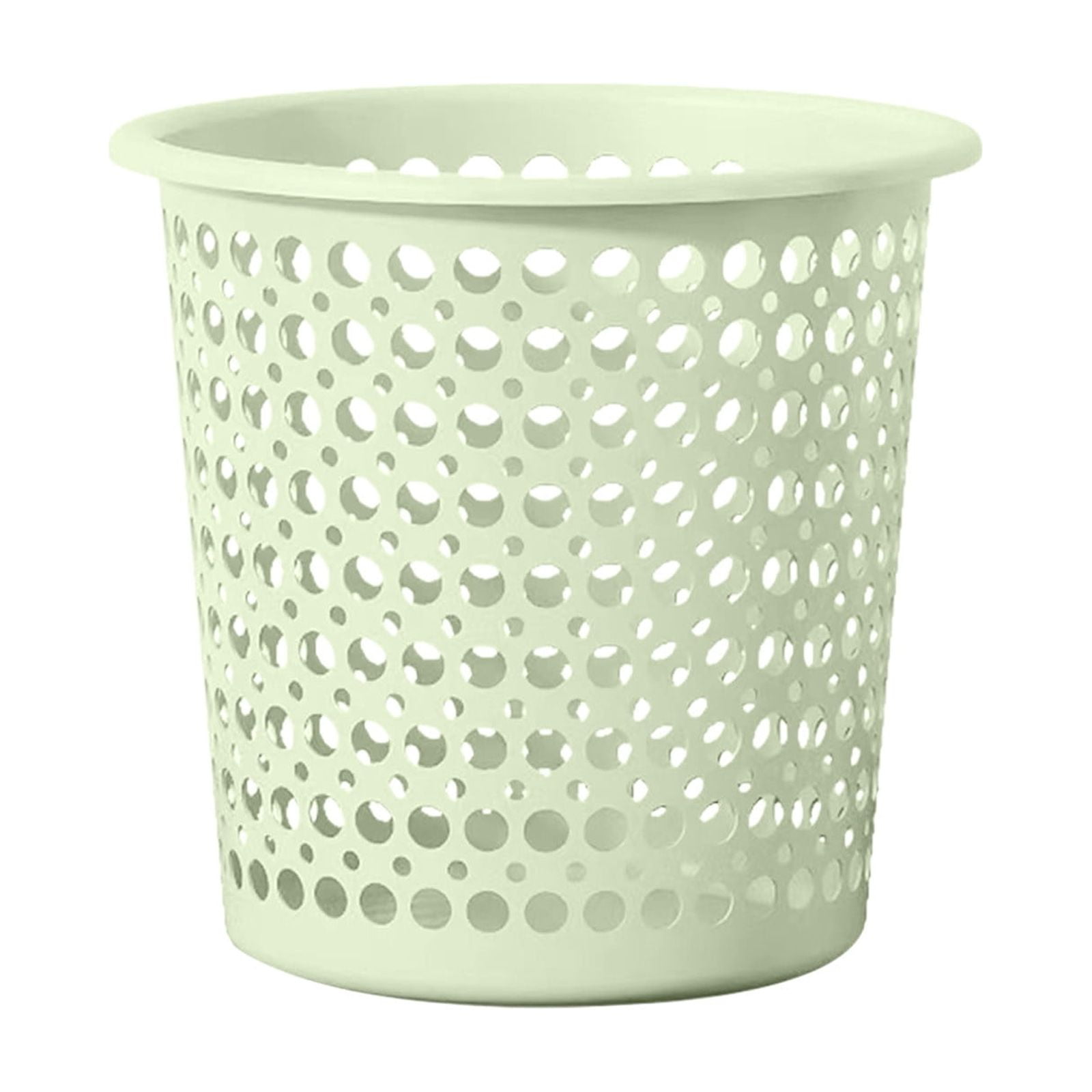 8.6in Plastic Trash Can, Perforated Waste Bin with Breathable Holes ...