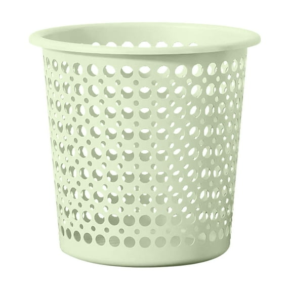 8.6in Plastic Trash Can, Perforated Waste Bin with Breathable Holes ...