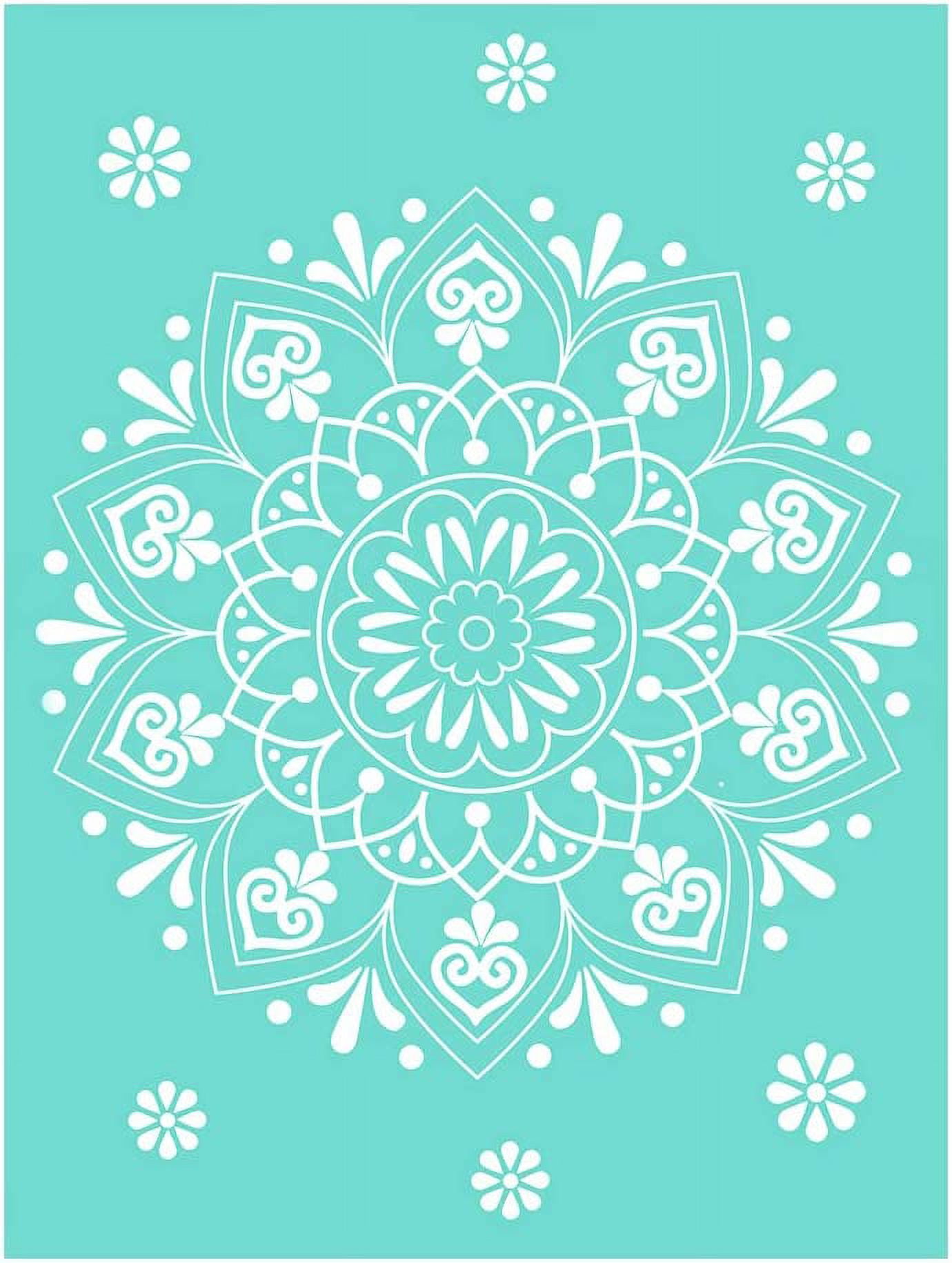 8.6x11 Inch Self-Adhesive Silk Screen Printing Stencil Reusable Pattern ...