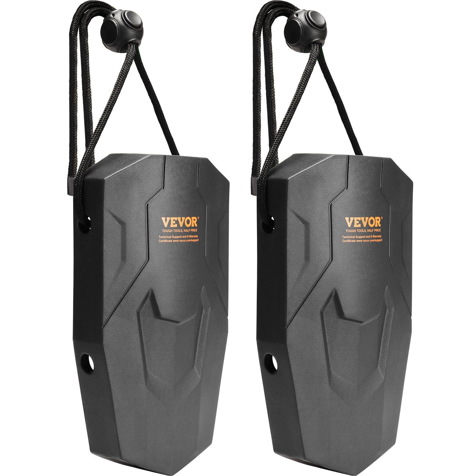8.6x16" Marine Boat Fenders with Ropes Cord Locks and Storage Bag No ...