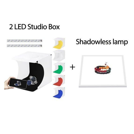 8.7 Inch Portable LED Photo Studio Box Tabletop Shooting Light Box Tent ...