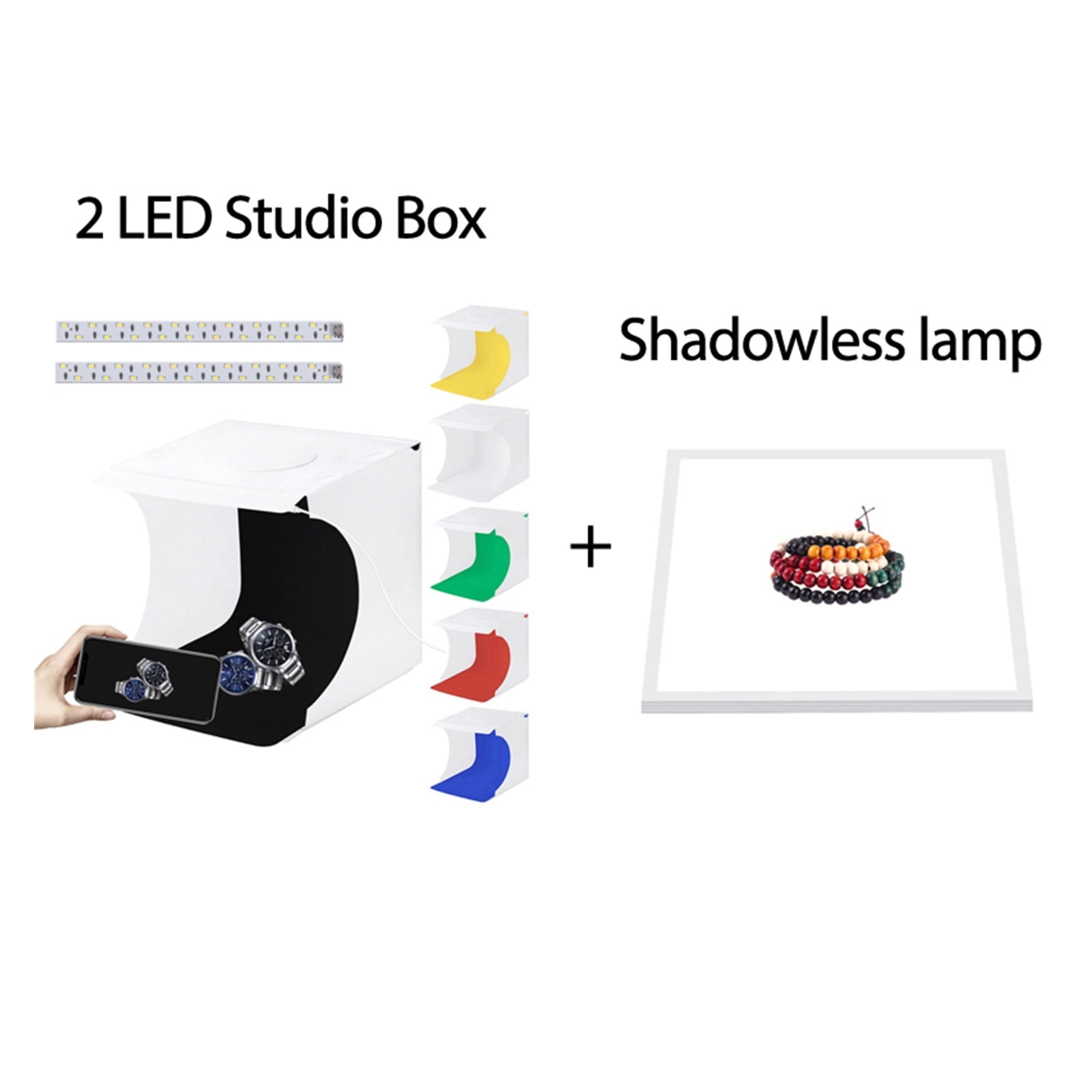 8.7 Inch Portable LED Photo Studio Box Tabletop Shooting Light Box Tent ...