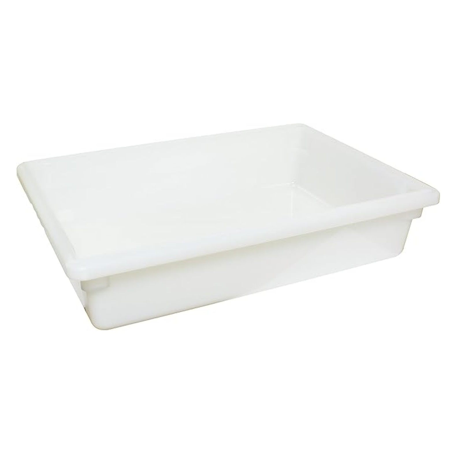 - 8.75 Gallon White Food Storage Box Polypropylene 18