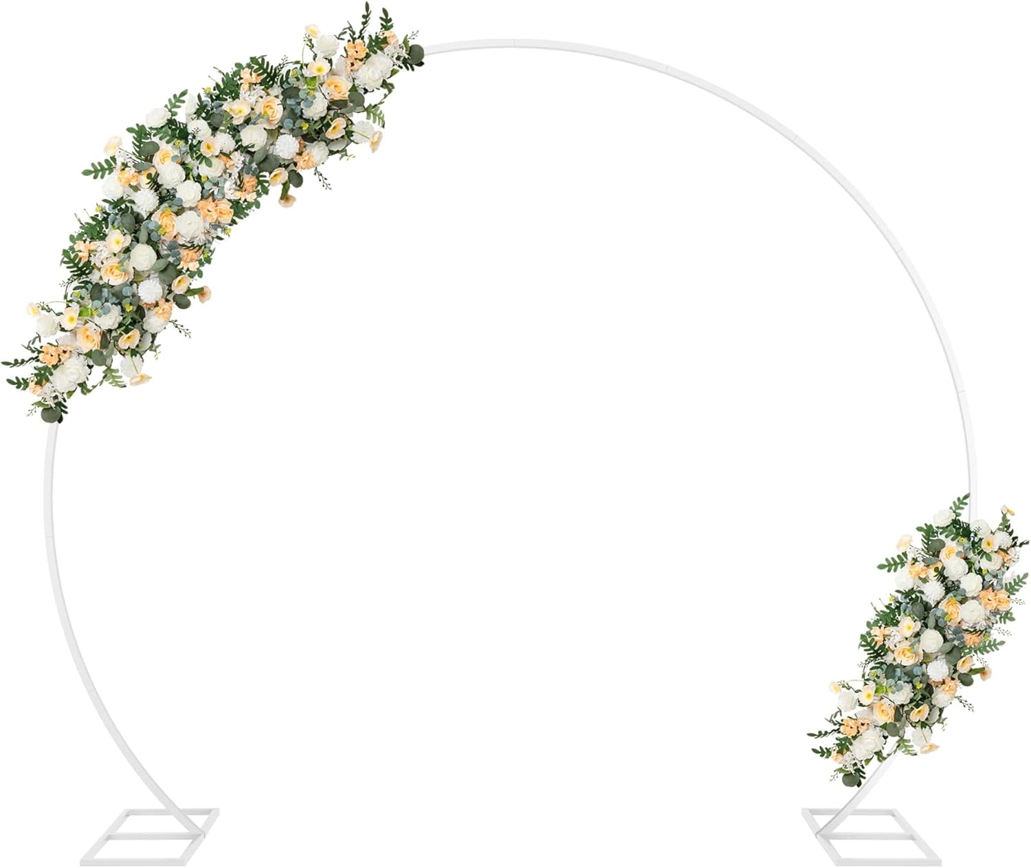 8.7FT Round Backdrop Stand Metal Circle Balloon Arch Fram, Backdrop ...