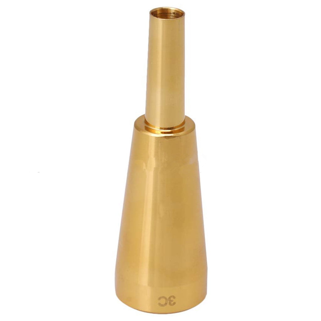 8.7x2.7cm Brass Gold-plated 3C Size Trumpet Mouthpiece Heavy Duty ...
