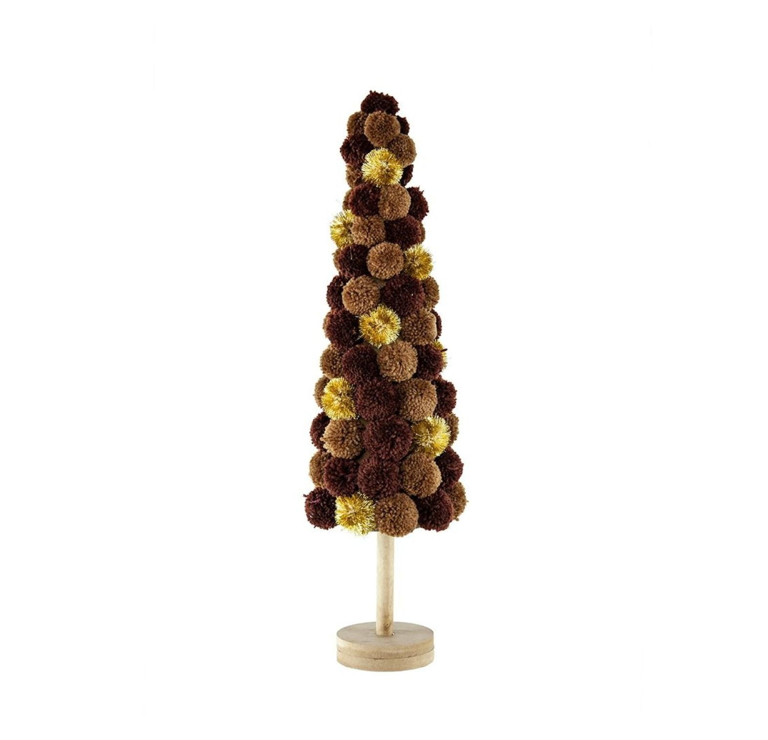 8.7x8.7x31.5" Tall Tree Christmas Table Decor, Coffee Multi as Pic ...