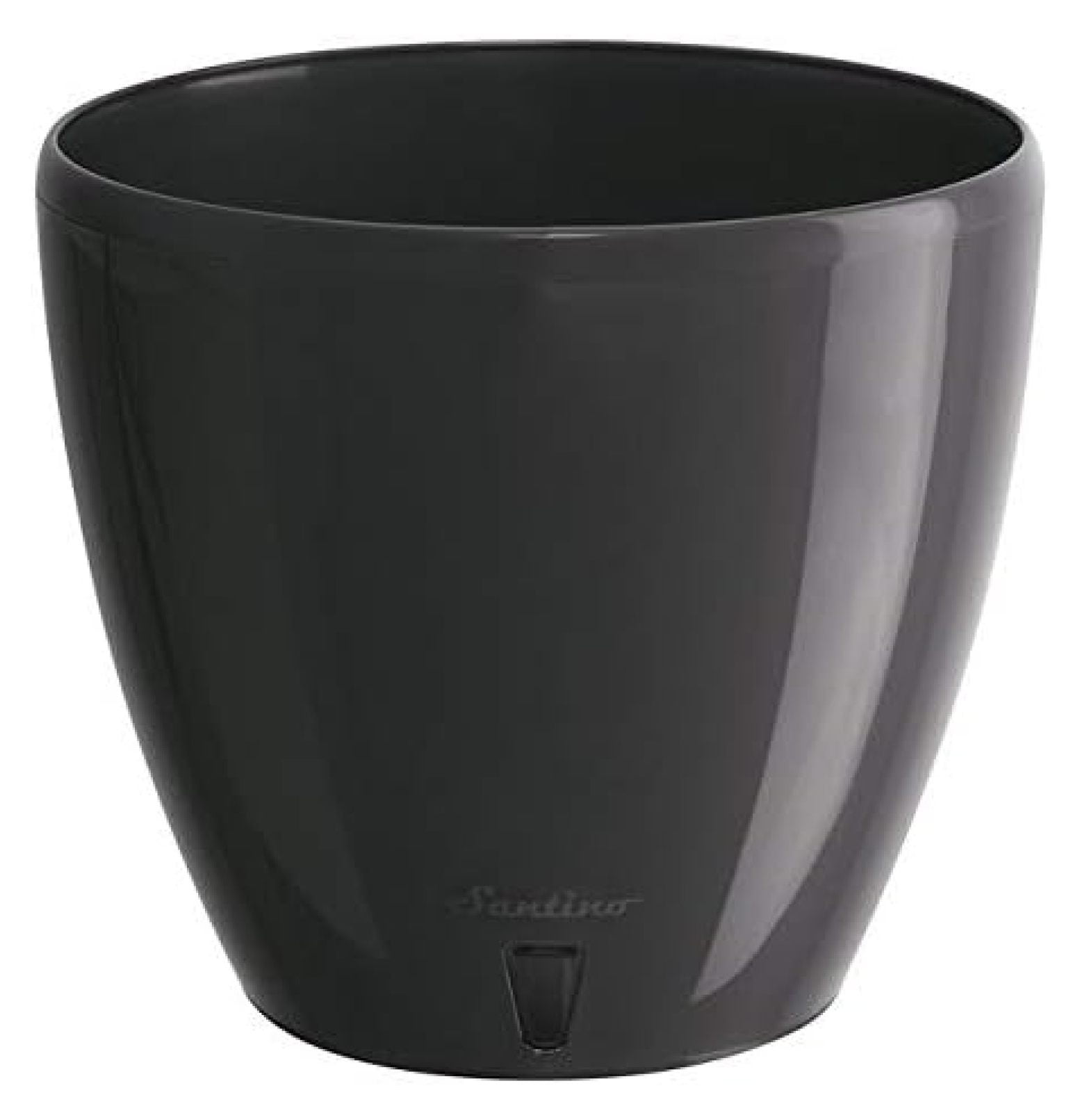 8.8" Deco Self Watering Pots for Indoor Plants in Anthracite ...