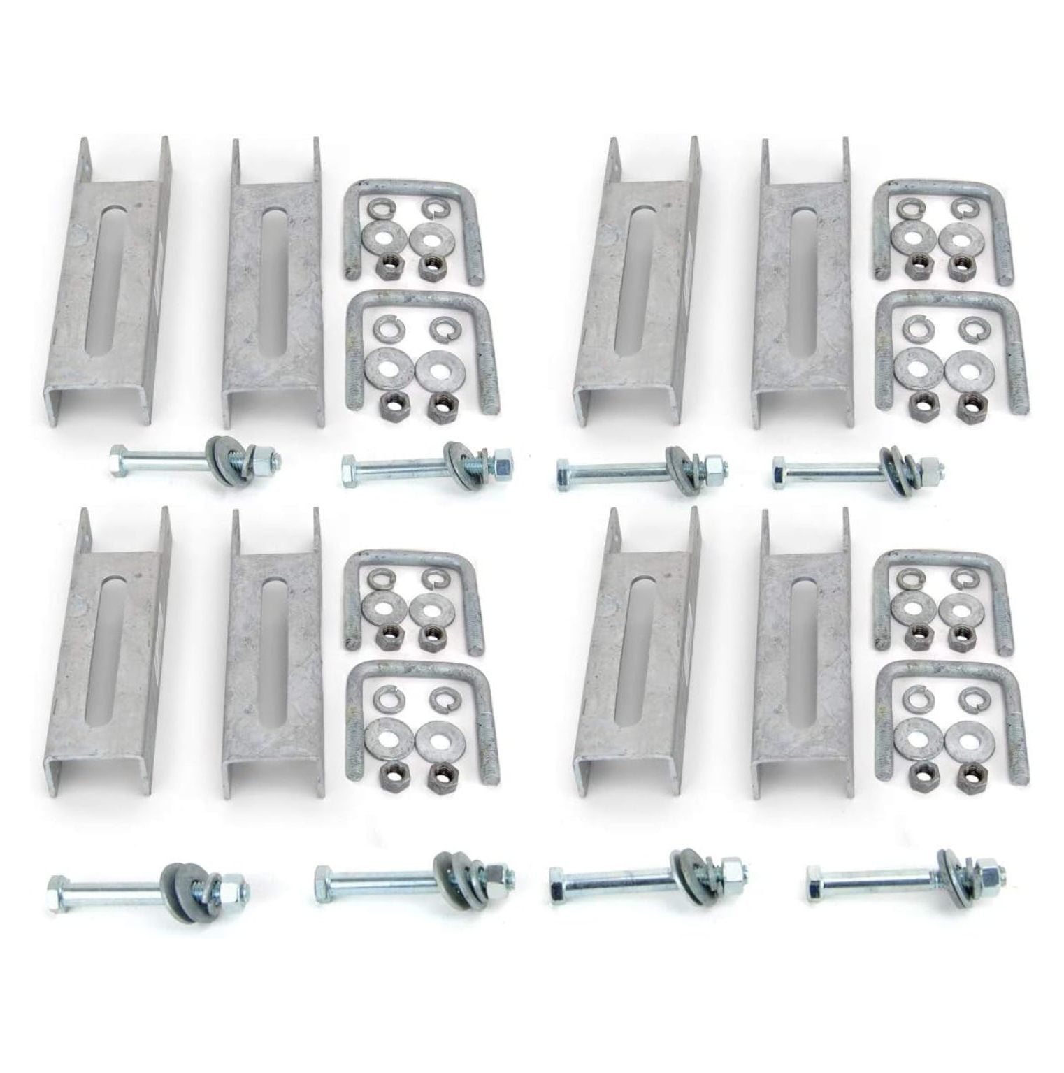 (8) 8" Galvanized Vertical Bunk Bracket Kit for 2x3 Boat Trailer Cross ...