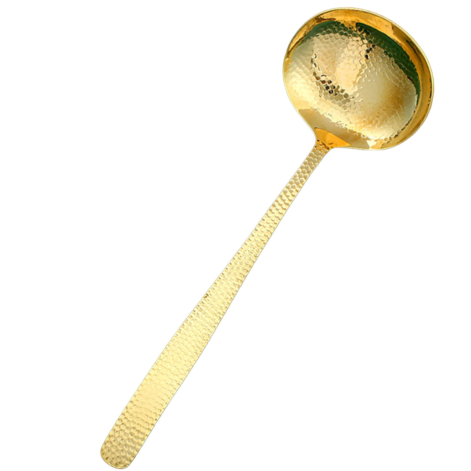 8.8 Inch Gold Ladle Spoons Brass Soup Ladle Gravy Sauce Kitchen Ladle ...