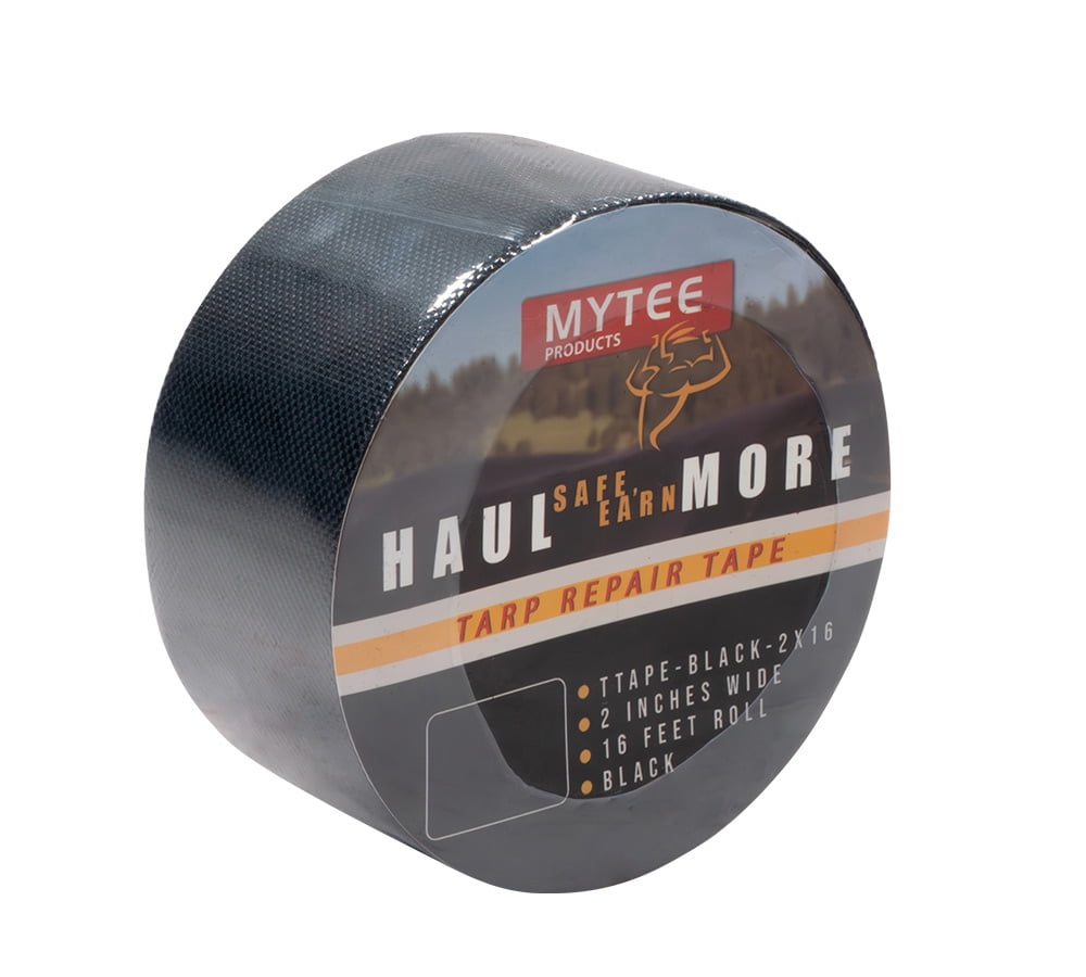 8.8 oz Waterproof Black Vinyl Tarp Repair Tape 2 Inch x 16 FT with ...