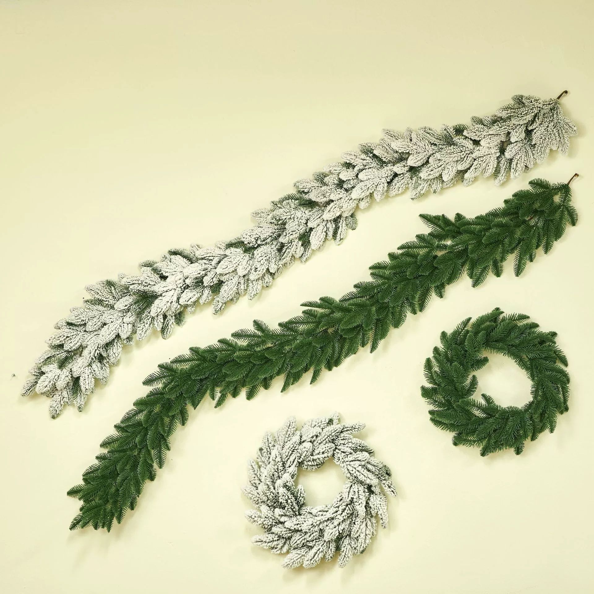 8.86Ft Artificial Norfolk Pine Garlands, Plastic Norfolk Pine Ivy Vines ...