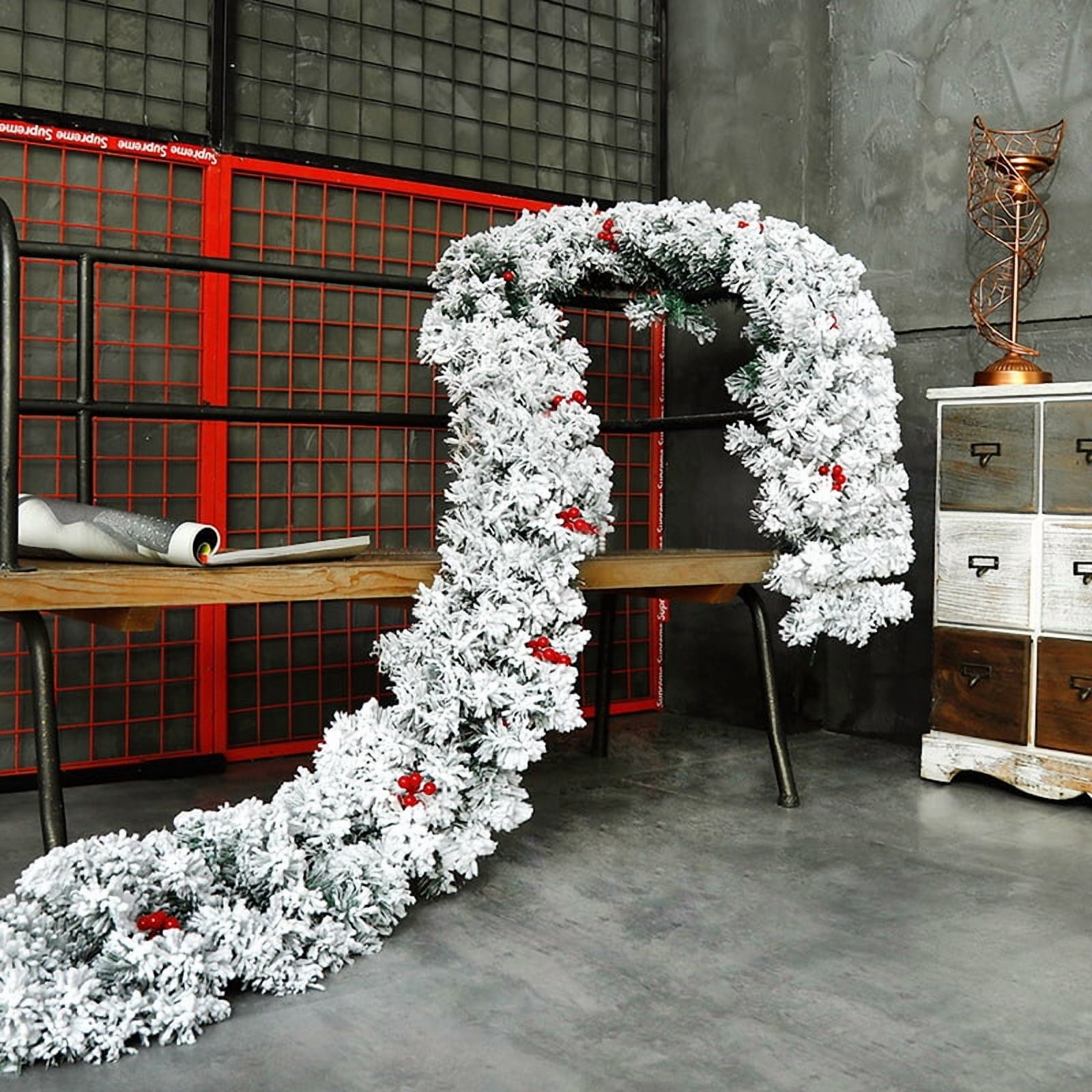 8.86Ft Large Artificial Christmas Wreaths Vines for Decorations 2025 ...