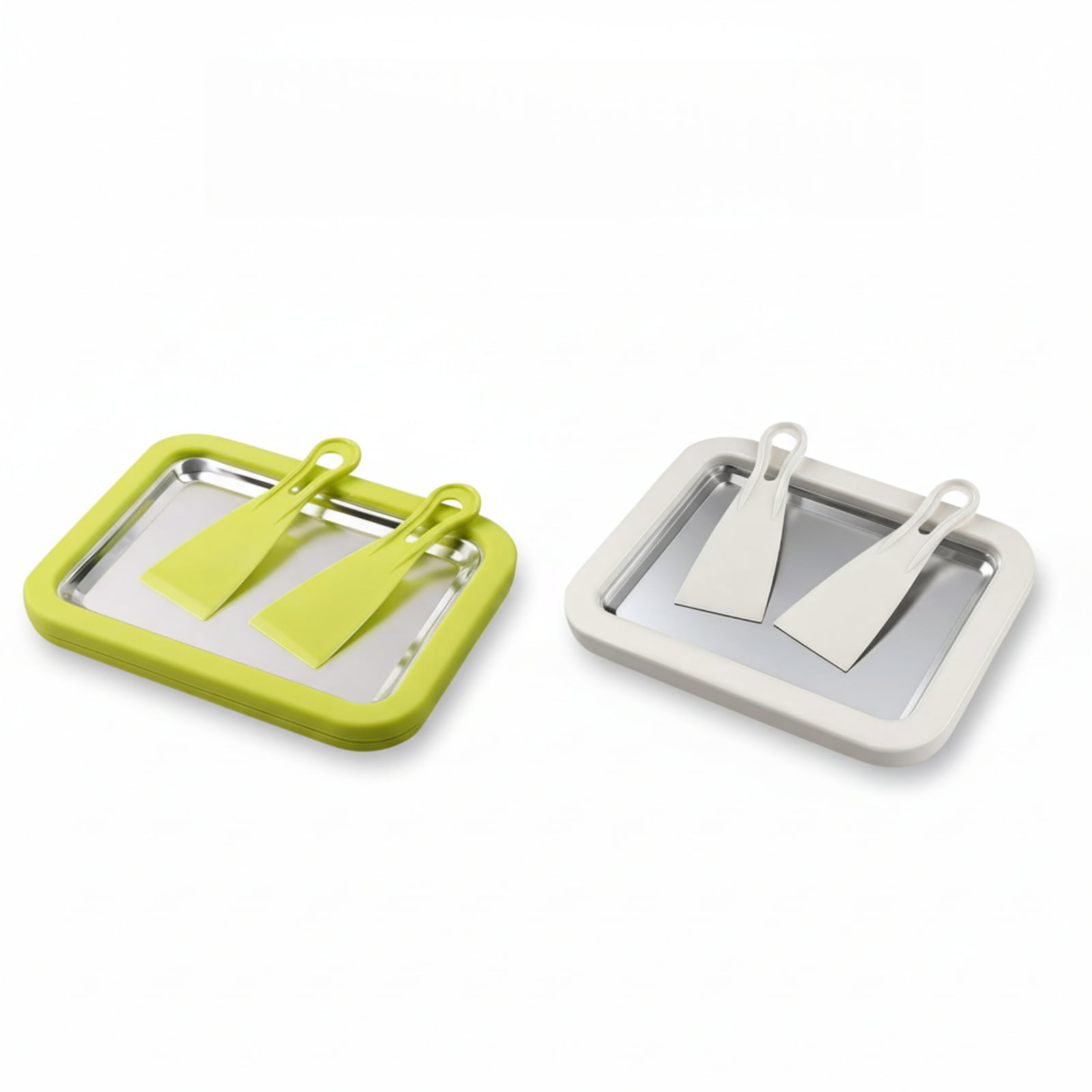 8.86inch Instant Rolled Ice Cream Maker, Stainless Steel Freeze Plate ...