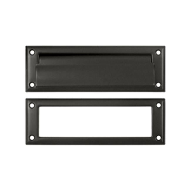 8.87 in. Mail Slot with Interior Frame, Oil Rubbed Bronze - Solid ...