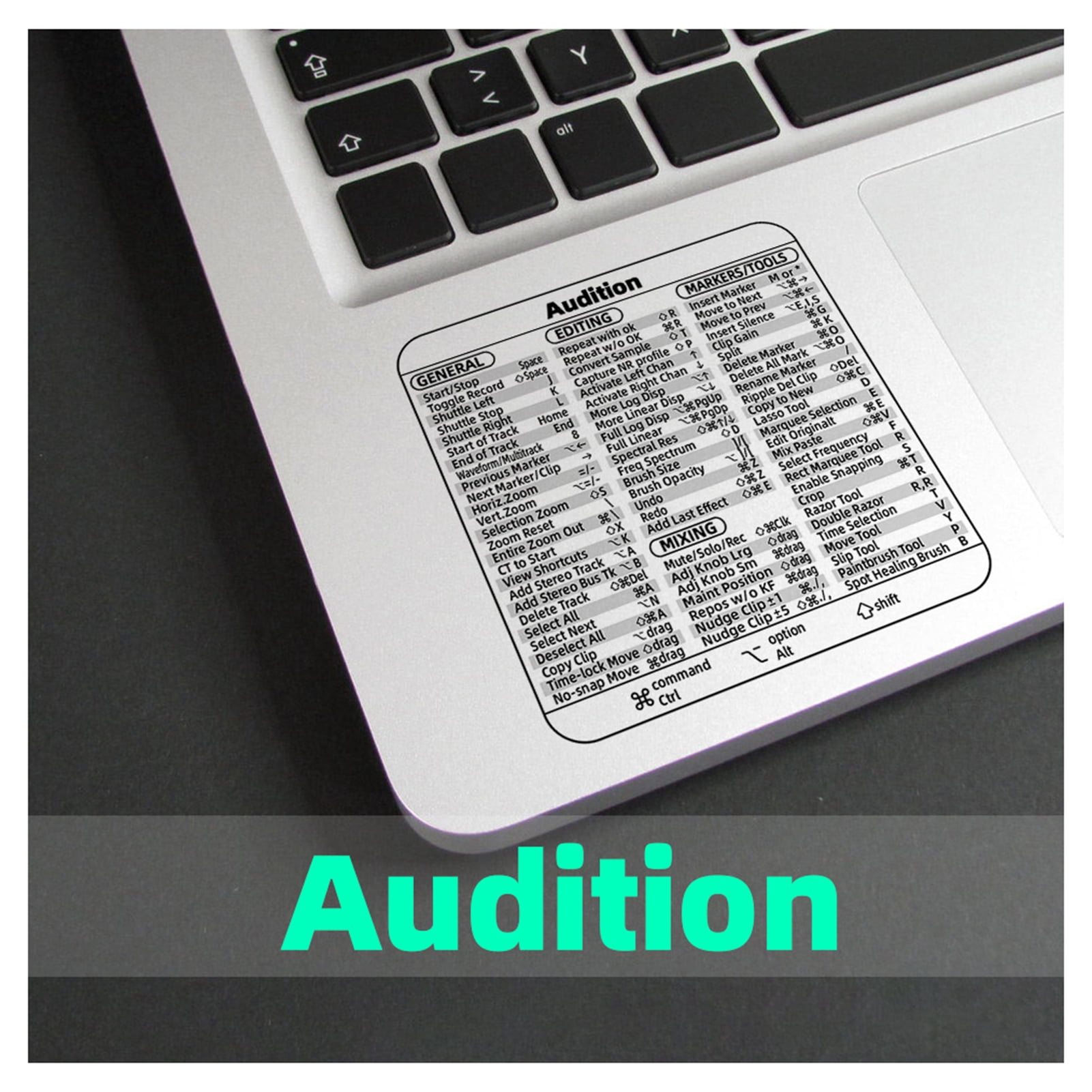 8*8cm Transparent Color Computer Shortcut Stickers PC Software Shortcut ...