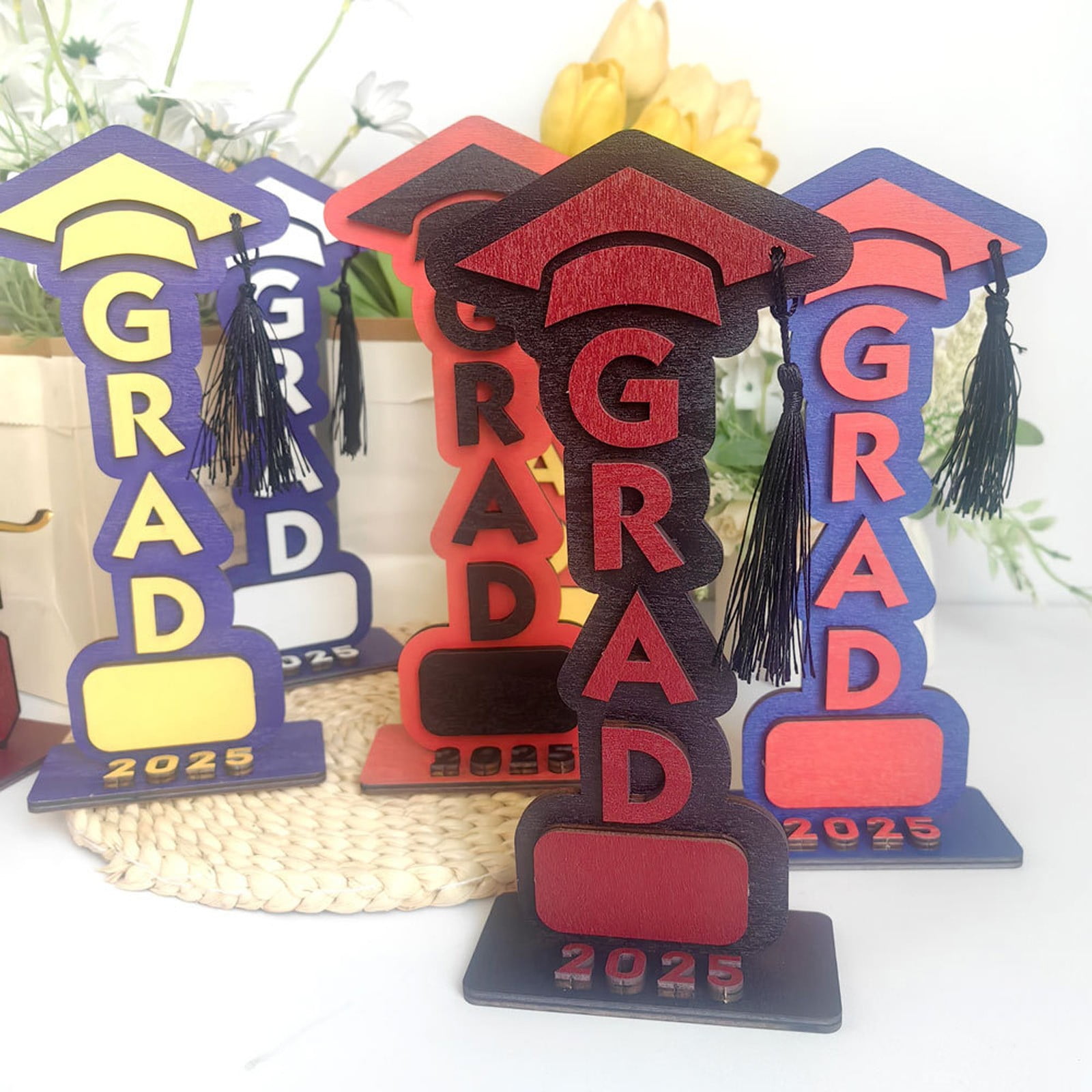 8.8x3.9" 2025 Graduation Decorations, Graduation Centerpieces for ...
