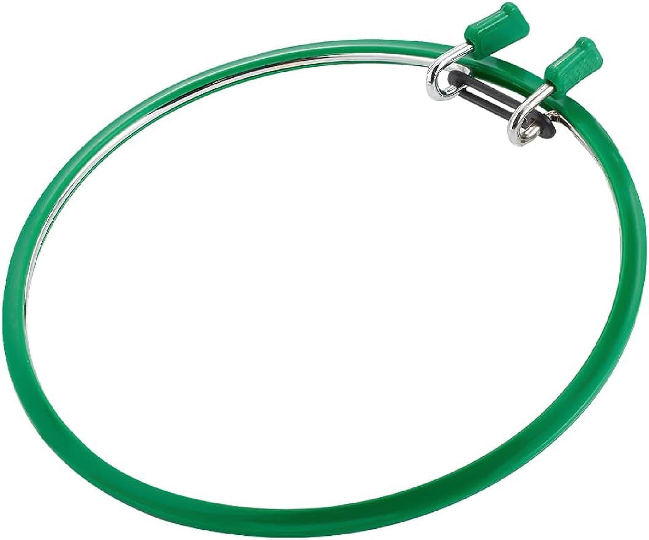 8.8x8.6x0.9Inch Metal Green Embroidery Hoop Large Metal Spring Tension ...