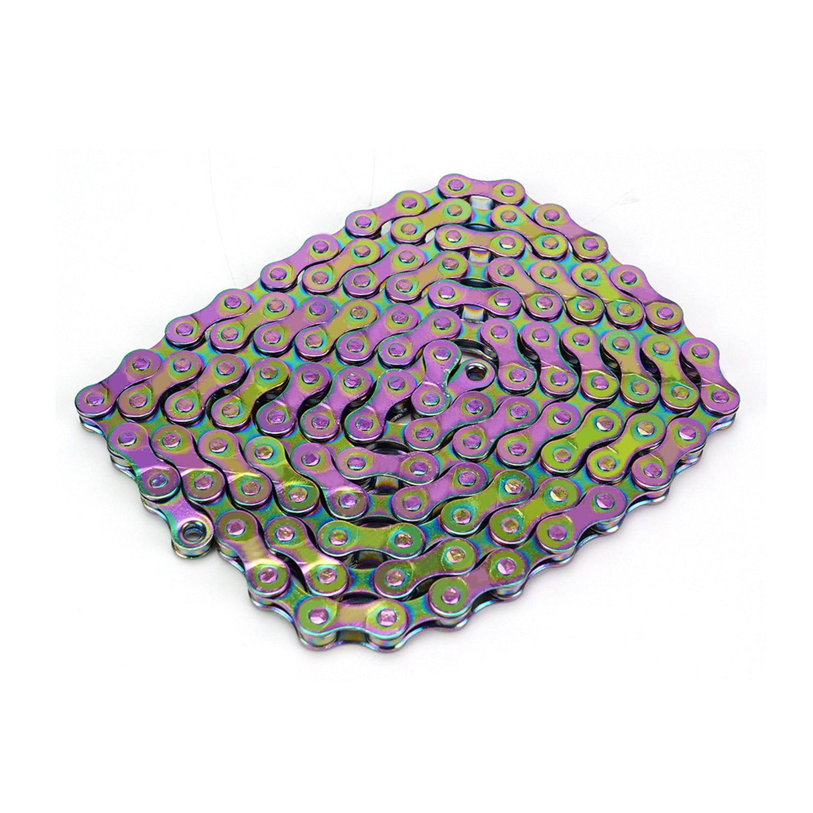 8/9/10Speed Bicycle Chain 116 Rainbow Chain High Strength Steel MTB Moutain Bike Titanium ...