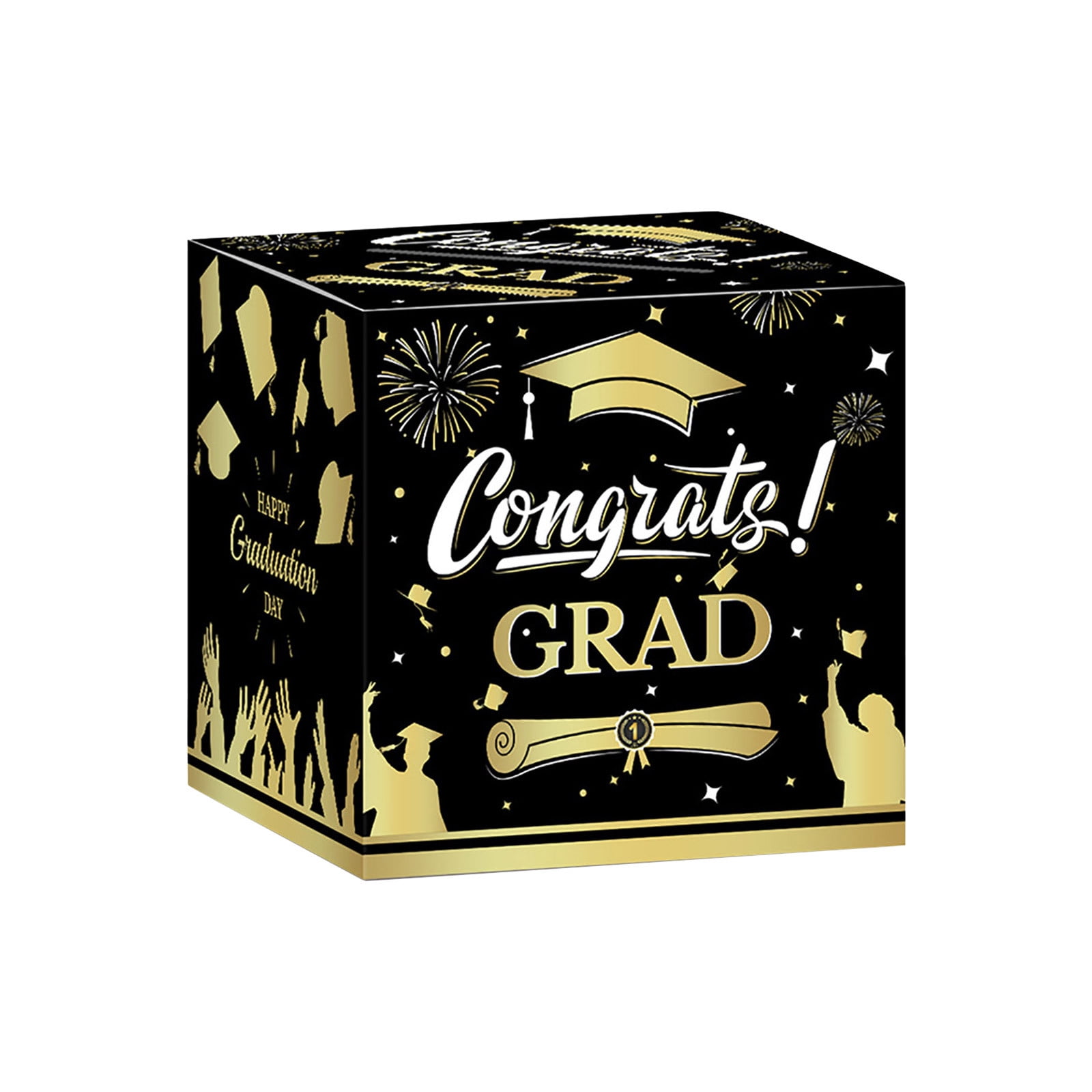 8.9*8.9*8.9'' Foldable Graduation Card Box Graduation Season Voting Box ...