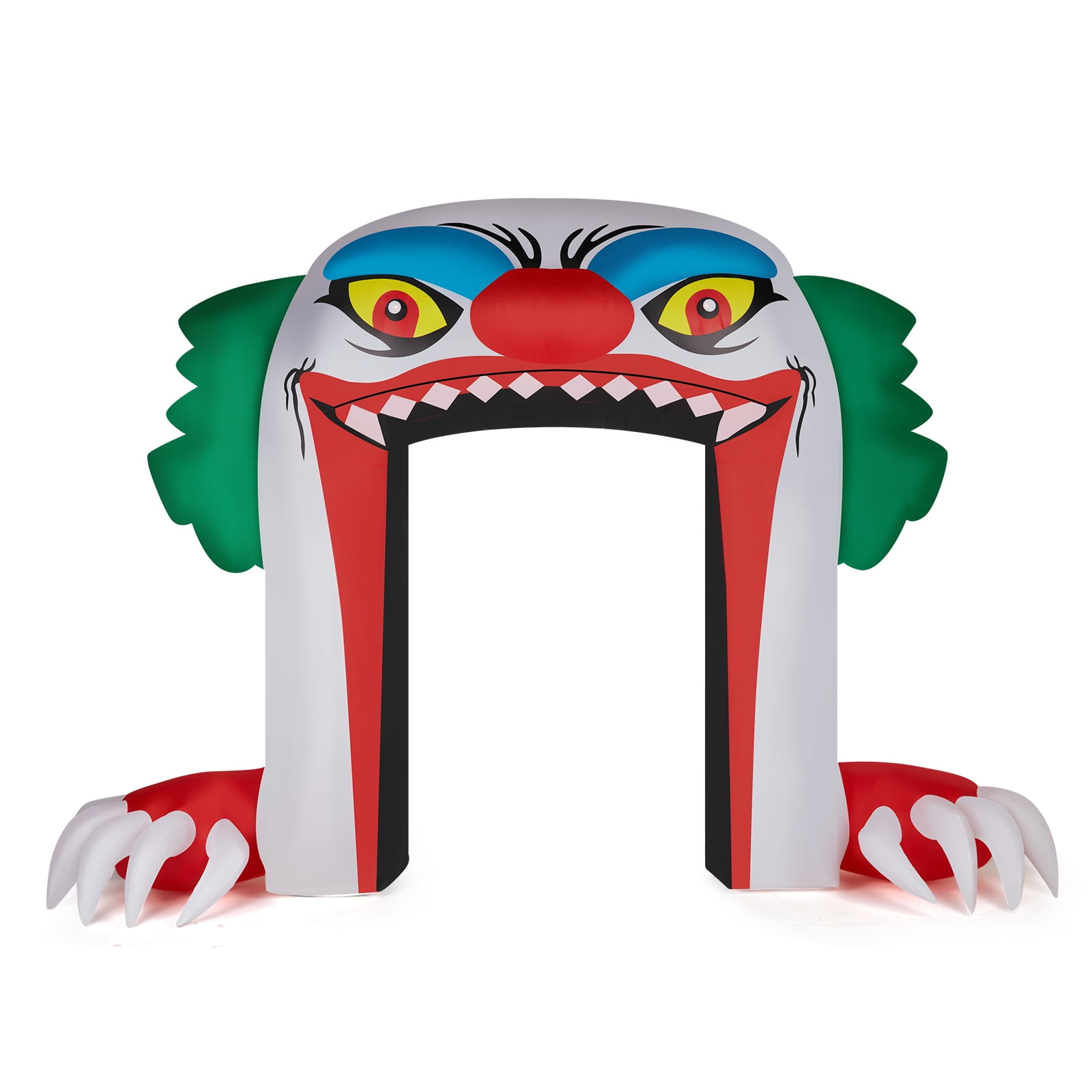 8.9 FT Halloween Inflatable Clown Archway with LED Lights, Giant Spooky ...