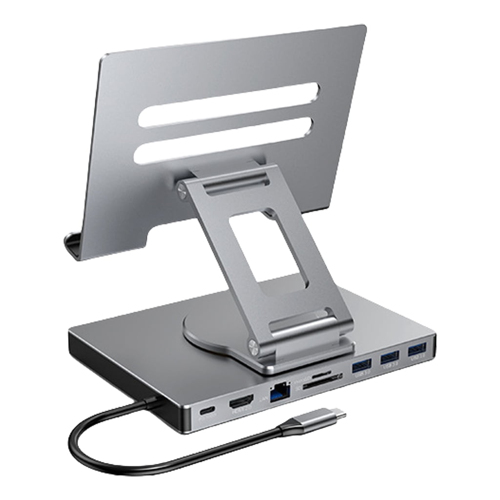 8/9 In 1 Type C Docking Station Aluminum Docking Station Laptop Stand ...