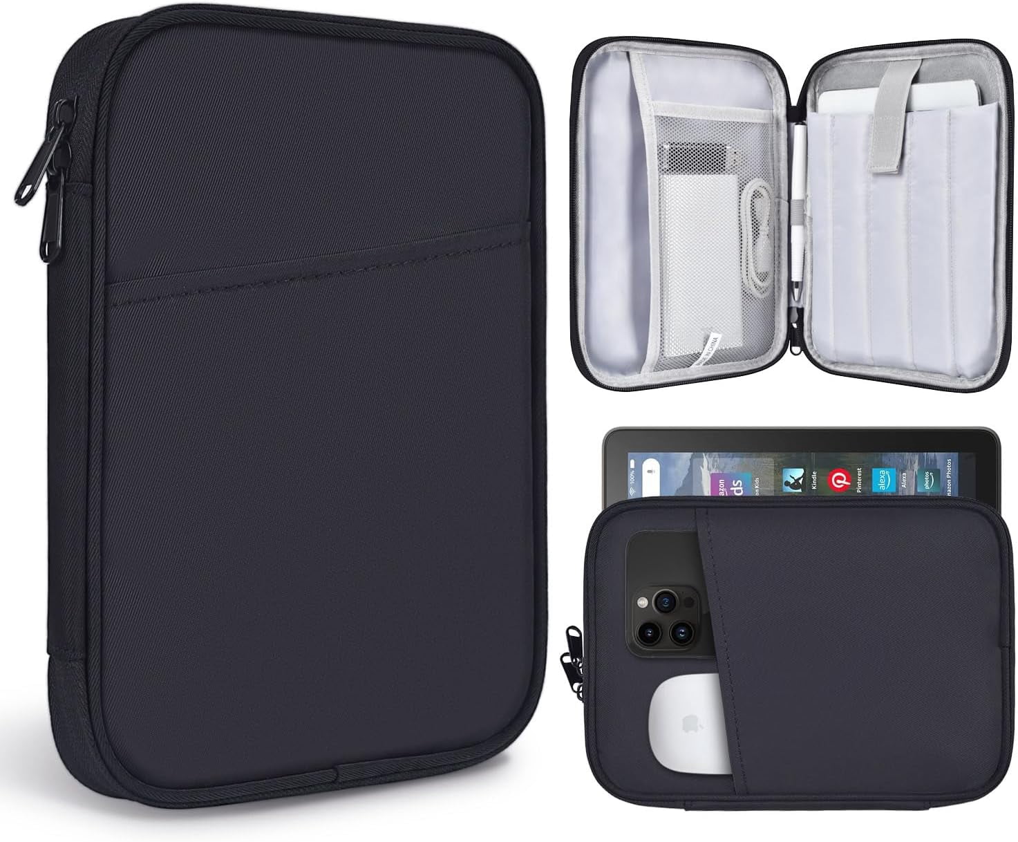 8-9 Inch Tablet Sleeve Bag for Fire 8 / Fire 8 8", Galaxy Tab A9 8.7 ...