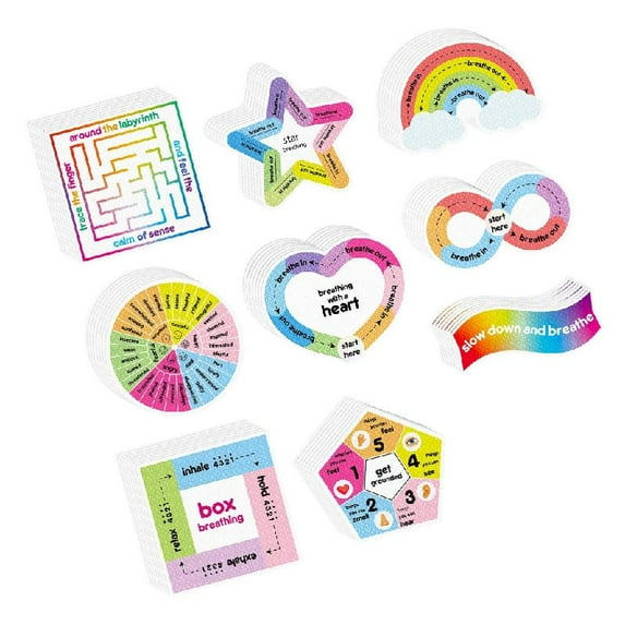 8/9 Pcs Sensory Anxieties Sticker Soothing Sticker Textured Calm ...