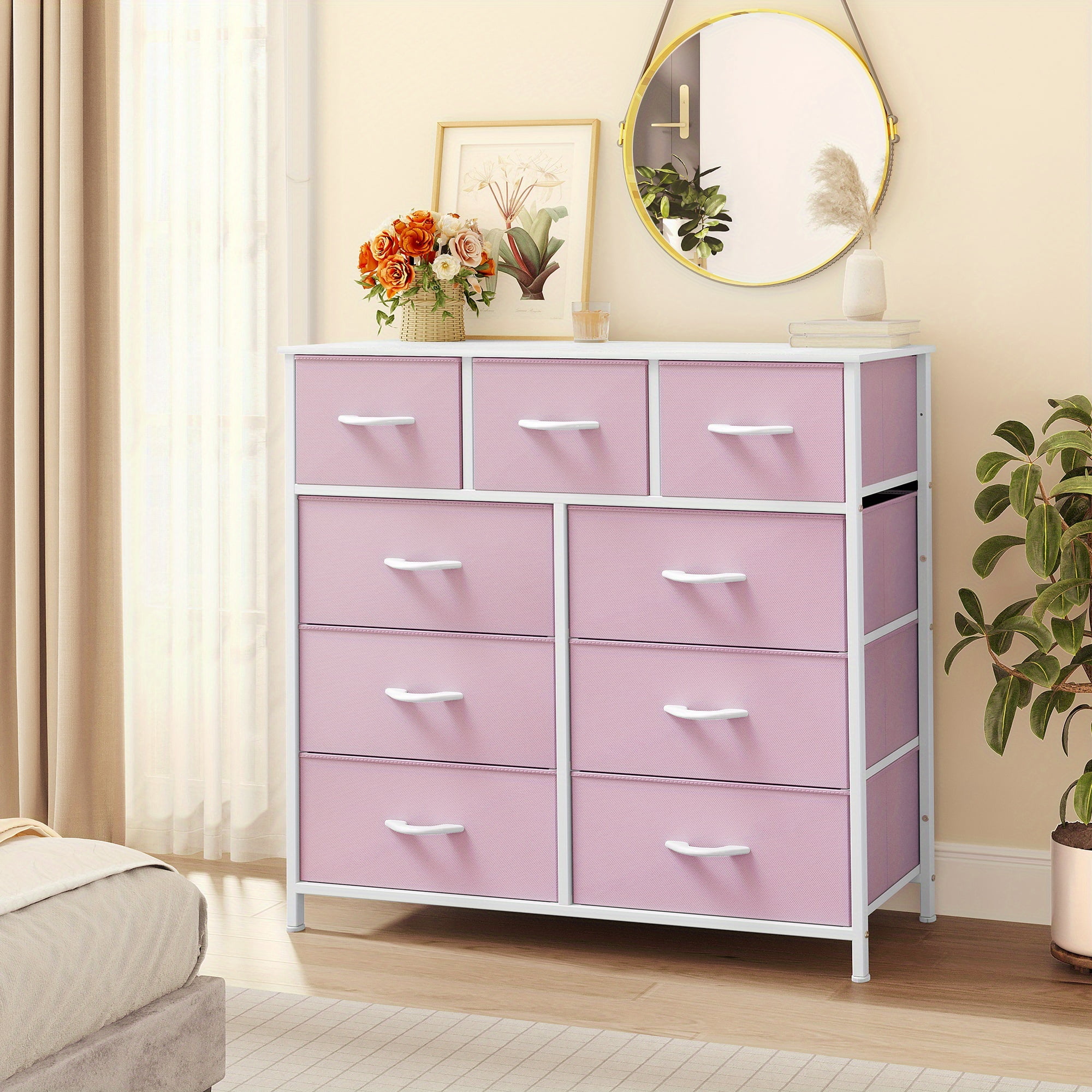 8/ 9/ Storage Drawers Fabric Dresser for Bedroom, Tall Dresser for ...