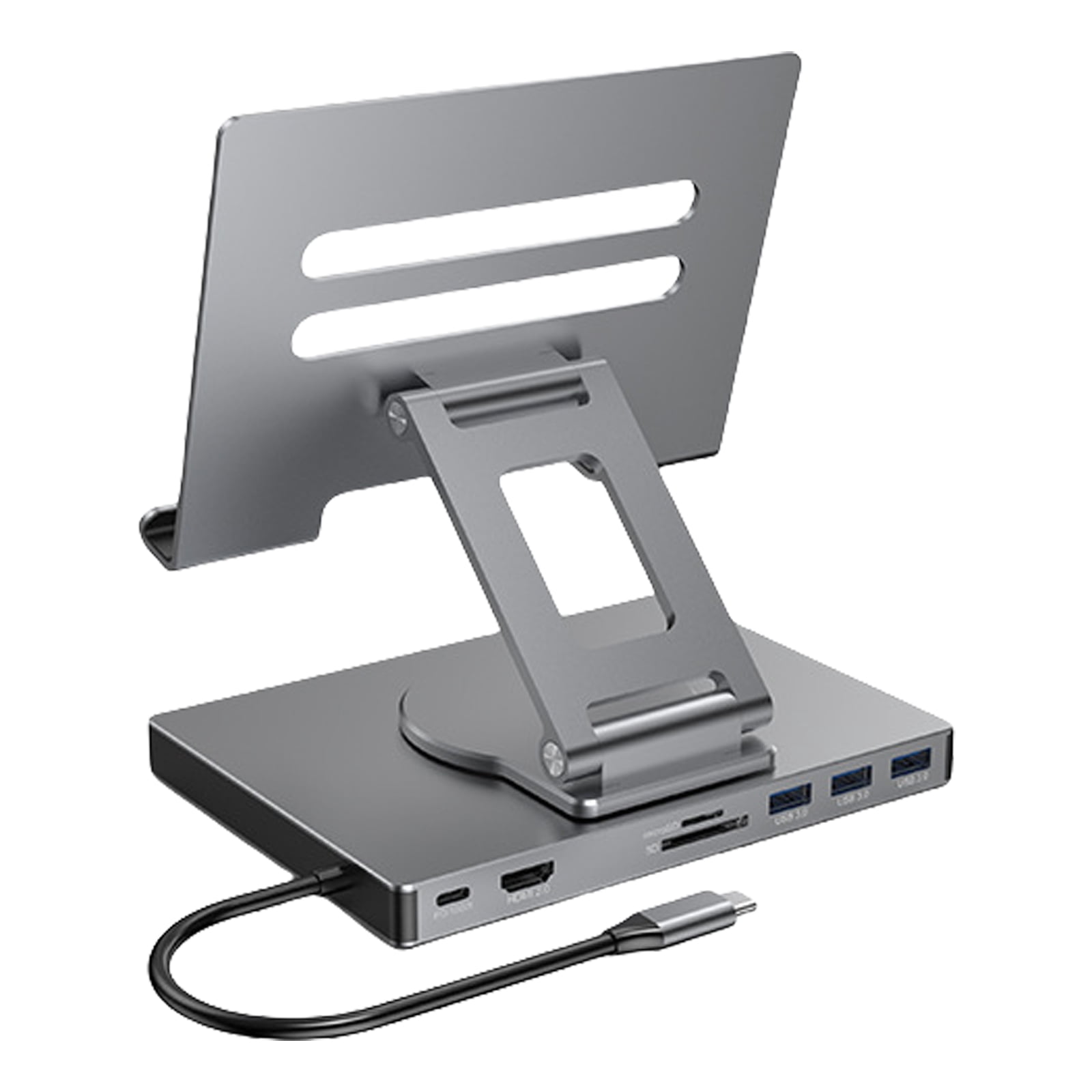 8/9 in 1 Docking Station Laptop Stand Aluminum Multiple Port USB3.0 ...