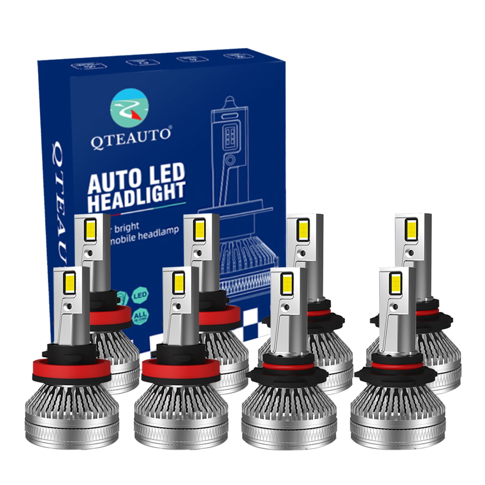 8 9005/HB3/H10 H8/H9/H11 LED Daytime Running High Beam Low Beam Fog ...