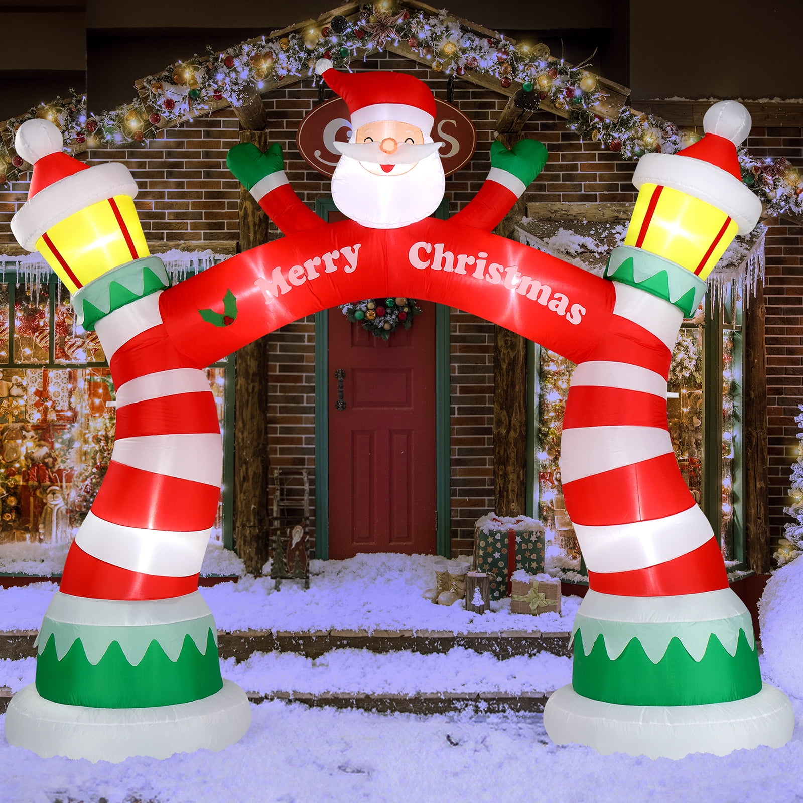 8.9FT Christmas Inflatables Decoration, Outdoor Lighted Inflatable ...