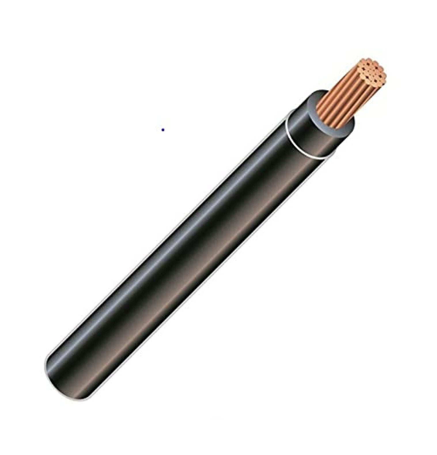 8 AWG 19-Stranded THHN Black Copper Building Wire (120Ft Cut) - Walmart.com
