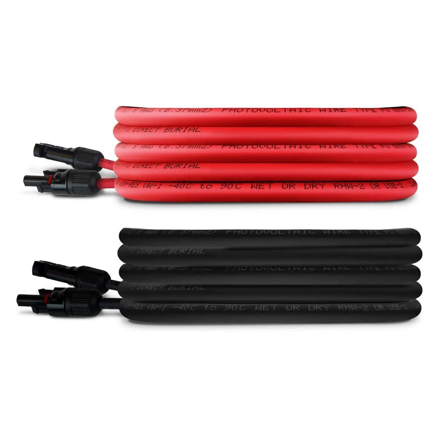 8 AWG Solar Panel Extension Cable UL 4703 Rated 55A for Solar Panel ...