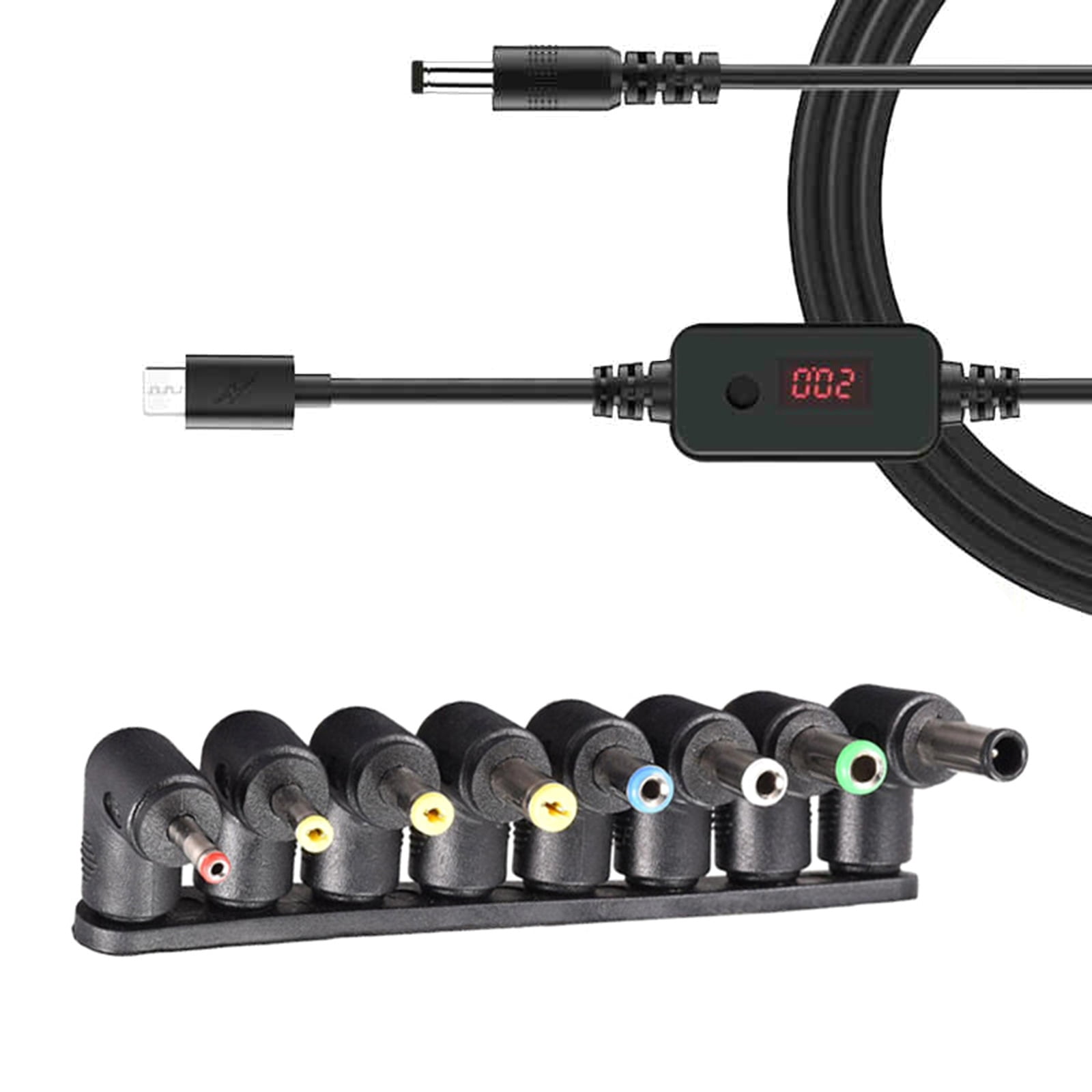 8 Adapters DC5521 Power Adapter for Laptops Routers Security Camera and ...