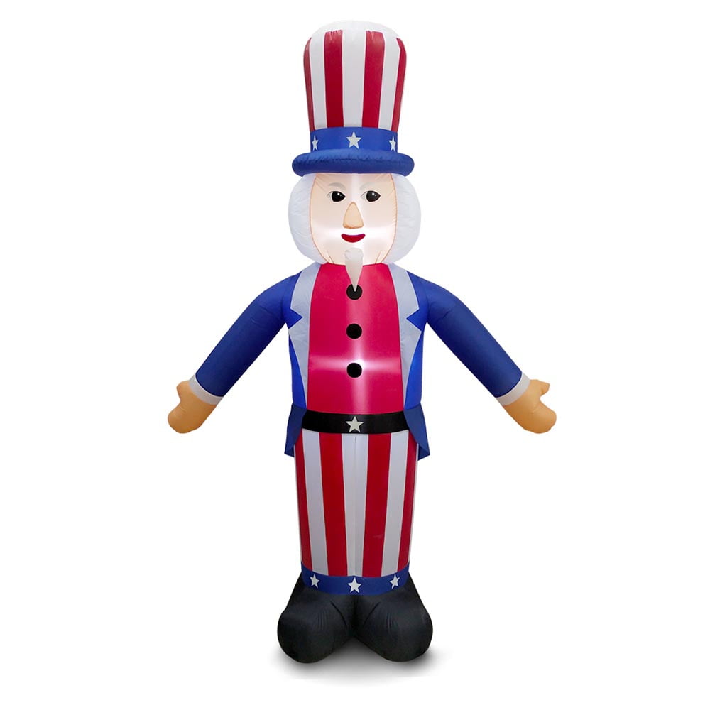 8' Air Blown Inflatable Patriotic Uncle Sam Yard Decoration GTN00005-8 ...