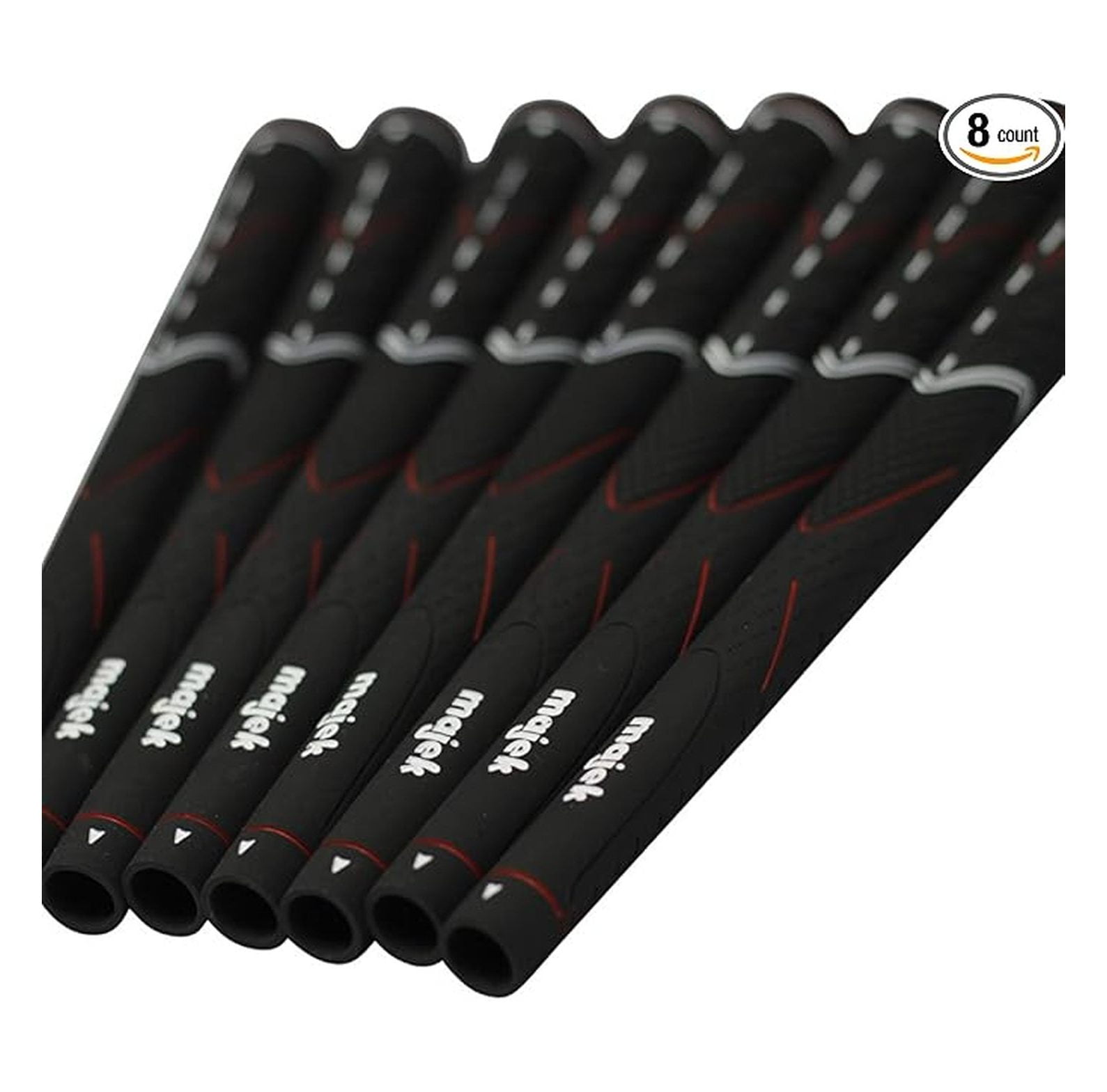 8 All Senior Men's Tour Pro Black Midsize Golf Grips - Walmart.com