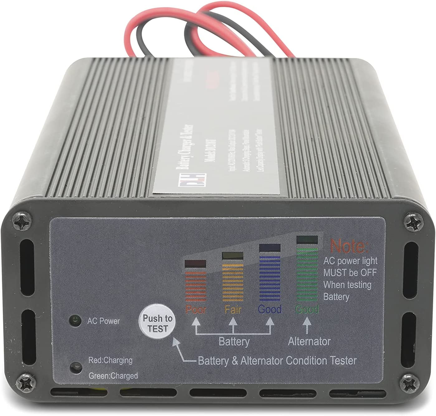 8 Amp Panel Mount Battery Charger & Tester for 12V Trailer Batteries ...