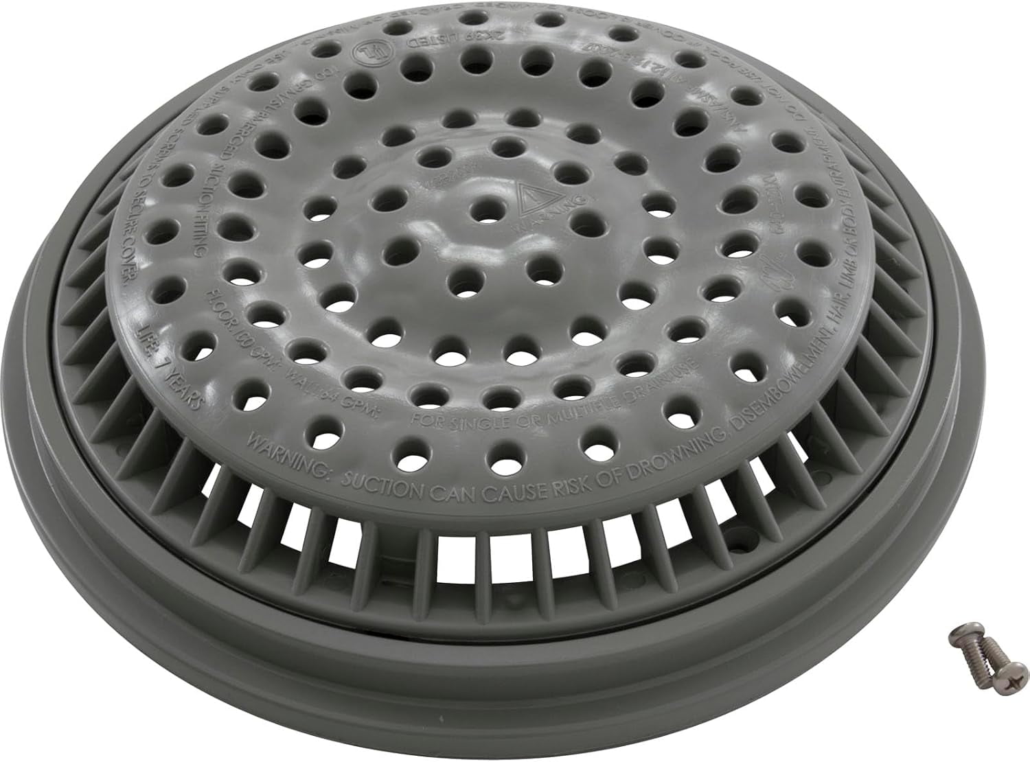 8" Anti- Drains-Light Gray 6402317V - Walmart.com
