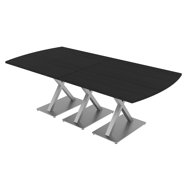 12' Modular Arc Rectangle Conference Table w/Electric And Square Bases ...