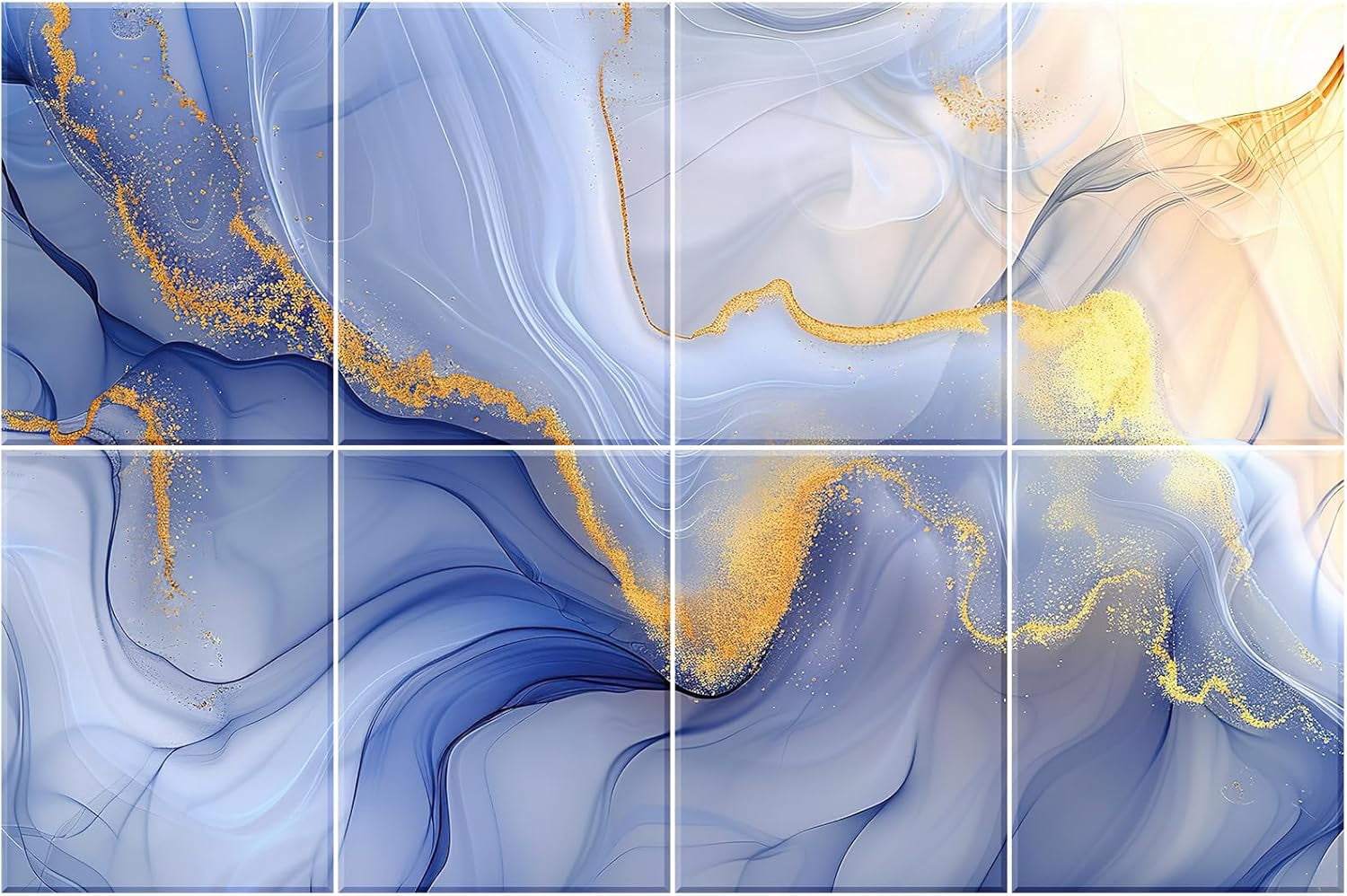 8 Art Acoustic Panels Sound Proof for Walls, 48X32 Decorative Sound ...