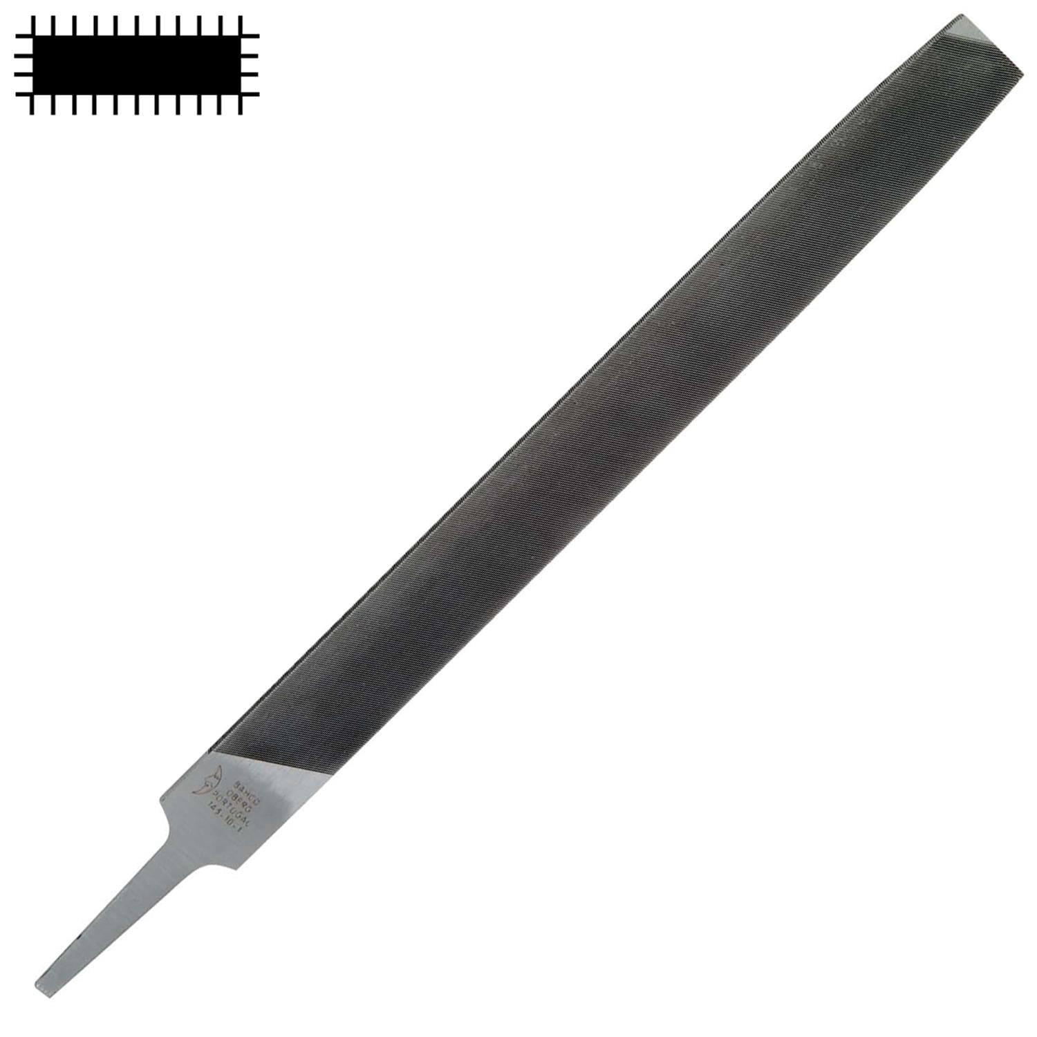 8" BAHCO® Mill File (USA Type) Smooth Cut 47 TPI Without Handle. 25/32 ...