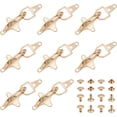 8 Bags Alloy Buckle Lobster Clasp Clip Snap Garment Button with Rivet ...