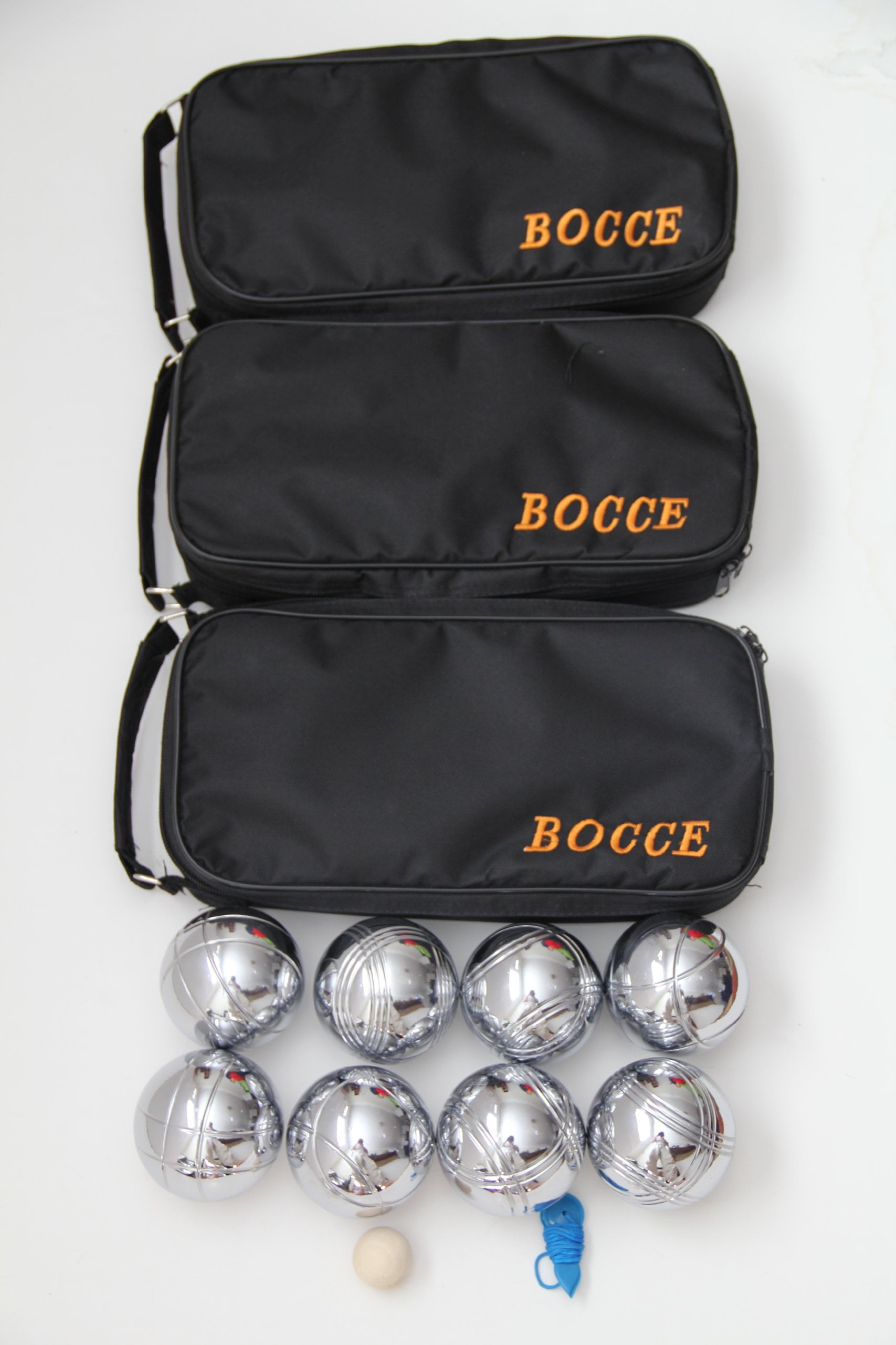 8 Ball 73mm Metal Bocce/Petanque Set with Black Bag - 3 Pack - Walmart.com