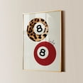 8 Ball Leo.Pard Print, Retro Lucky Girl Poster, Y2K Apartment Decor ...